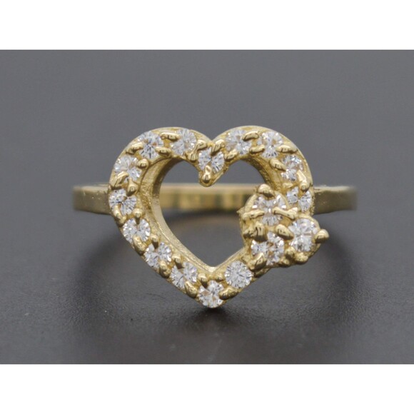 BH Jewelry | Jewelry | Real K Solid Yellow Gold Women Delicate Cz ...
